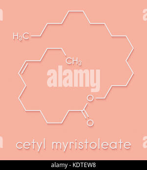 Cetyl myristoleate food supplement molecule. Cetylated fatty acid that ...