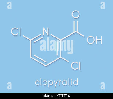 Clopyralid herbicide molecule Stock Photo - Alamy