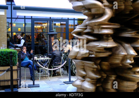 Sculpture by Tom Cragg "Group" by Ham Yard Hotel, West End, London ...