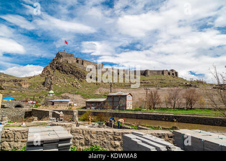 KARS, TURKEY - MAY 07, 2017 : General cityscape view of Kars city from ...