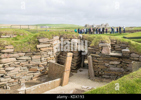 Skara Brae Neolithic settlement, Sandwick, Orkney, Scotland, UK Stock ...