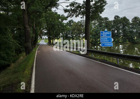 Place where Soviet general Andrey Vlasov was arrested on 12 May 1945 ...