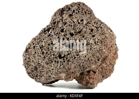 scoria from the Eifel/ Germany isolated on white background Stock Photo ...