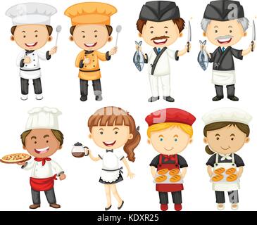 Different types of occupations illustration Stock Vector Image & Art ...