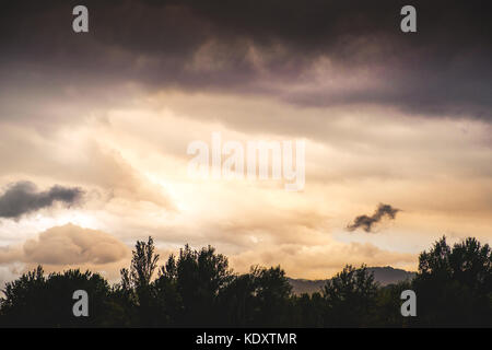 Soft blue cloudy sky after the rain Stock Photo - Alamy