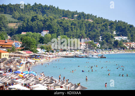 SIVIRI BEACH. KASSANDRA PENINSULA HALKIDIKI. GREECE Stock Photo - Alamy