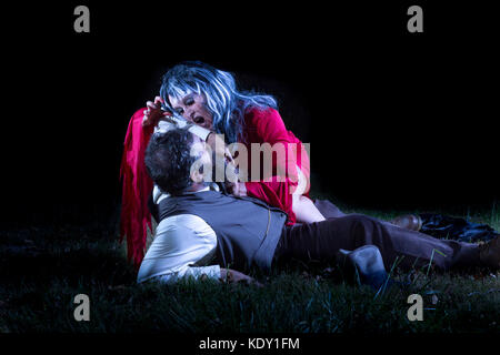Vampire vs Undertaker Stock Photo - Alamy