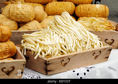 Slovak cuisine - String cheese in the shape of little braids (Korbaciky ...