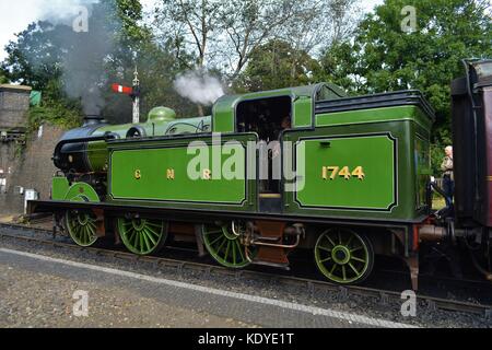 N2 1744 steam engine on the poppy line north norfolk railway,sheringham ...