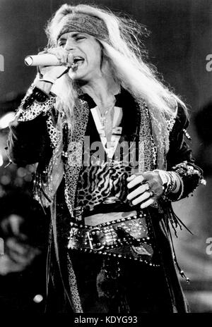 American singer best known as the lead vocalist of the glam metal band ...