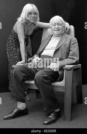 Actor Arnold Ridley - Private Godfrey of Dad's Army fame - toasts his ...