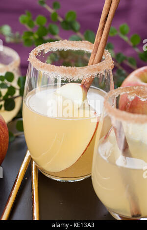fruity cocktail with apple Stock Photo - Alamy