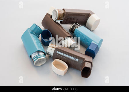 Becotide preventer Asthma inhaler Stock Photo - Alamy