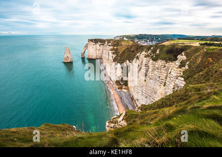 White cliffs of Etretat, France Stock Photo - Alamy