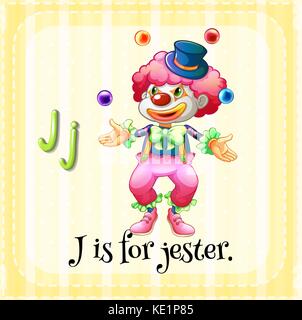 Flashcard letter J is for juggling illustration Stock Vector Image & Art - Alamy