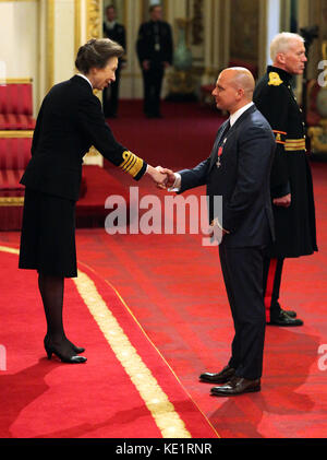 Mr. Scott Hann from Basildon is made an MBE (Member of the Order of the ...