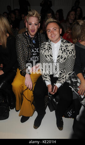 Lewis Duncan Weedon and John Galea pose for a photo during his music ...