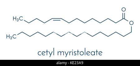 Cetyl myristoleate food supplement molecule. Cetylated fatty acid that ...