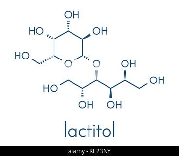 Lactitol sweetener and laxative molecule. Skeletal formula Stock Vector ...