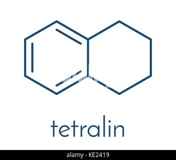 Tetralin solvent molecule. Skeletal formula Stock Vector Image & Art ...