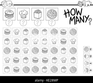 Hamburger vector illustration. Coloring book page Stock Vector Image ...
