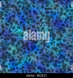 Biology background blue cells under microscope. Biology science and ...