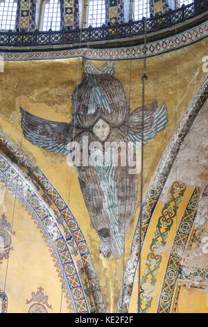 Mosaic, Hagia Sophia, Sultan Ahmet Park, Istanbul, Ayasofya Camii Muzesi, Turkey Stock Photo - Alamy