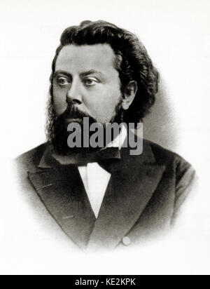 Modest Petrovich Mussorgsky (1839 – 1881) Russian composer Stock Photo ...