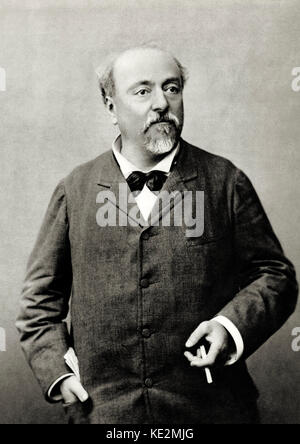 Emmanuel Chabrier, French composer, 1841-1894. Benque, Paris Stock ...