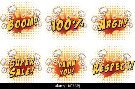 Slang words on explosion background illustration Stock Vector Image ...