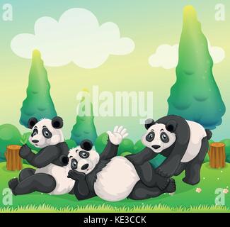 Bear is playing in the garden Stock Vector Image & Art - Alamy