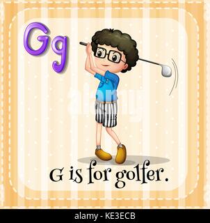 Flashcard letter G is for golf Stock Vector Image & Art - Alamy