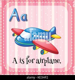Flashcard letter J is for jet Stock Vector Art & Illustration, Vector Image: 163740273 - Alamy