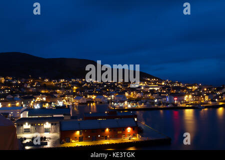 Honningsvåg,Norway,18th October 2017,Chilly evening in Honningsvåg ...