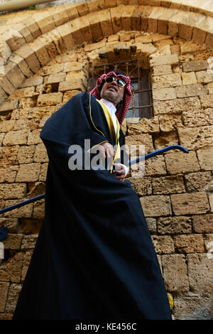 An Arab man visiting Jaffa Stock Photo - Alamy