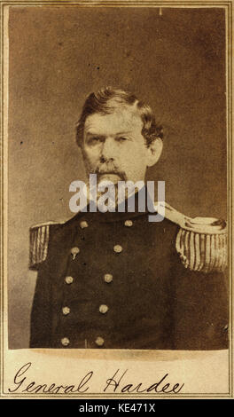 A portrait of Confederate General William J. Hardee during the American ...