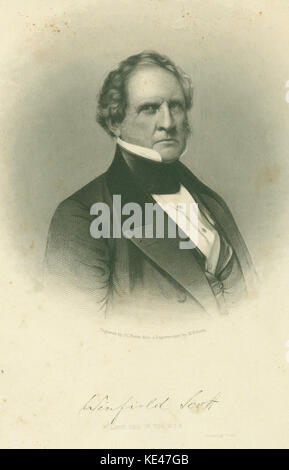 A historical portrait of Lieutenant General Winfield Scott, General in Chief of the U.S. Army ...