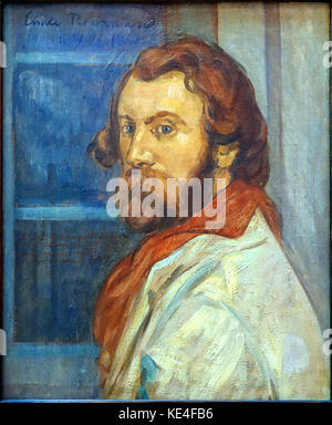 'Autoportrait' (Self-Portrait) by Emile Bernard, created in 1890 ...