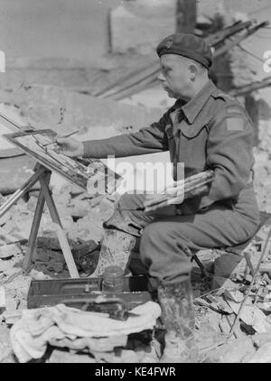 Charles Comfort Painting in Italy Stock Photo - Alamy