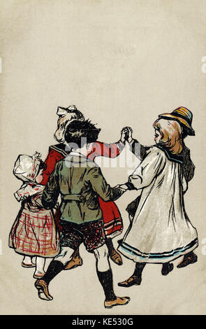 Edwardian children dancing Stock Photo - Alamy