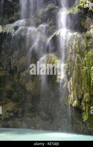 Tumalog Falls, a beautiful waterfall in Oslob, Cebu island, philippines ...