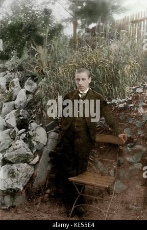 IGOR STRAVINSKY Russian composer in Vencie with his wife Vera de Bosset ...