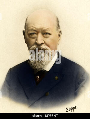 Franz von Suppe, Austrian composer and conductor 1819-1895. Colourised ...