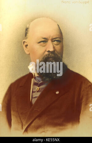 Franz von Suppe, Austrian composer and conductor 1819-1895. Colourised ...