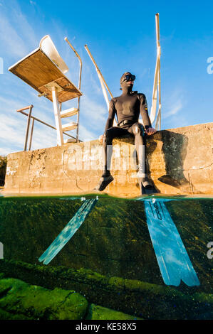 Diving into Jackson Blue Springs in Marianna, Florida Stock Photo - Alamy