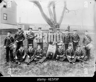 HMS Comus band at Halifax circa 1899 LAC 3332861 Stock Photo - Alamy