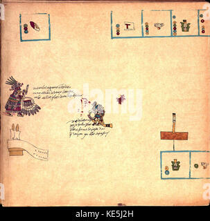 Codex Borbonicus (p. 37 Stock Photo - Alamy