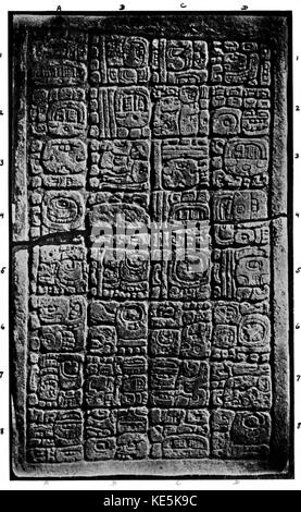 Maya Hieroglyphs Plate 16 Stock Photo - Alamy