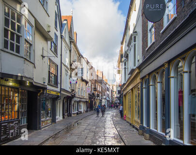 Stonegate, a street in the City of York, Yorkshire, England, UK Stock ...