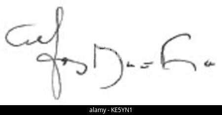 Alfons Mucha signature from letter Stock Photo - Alamy